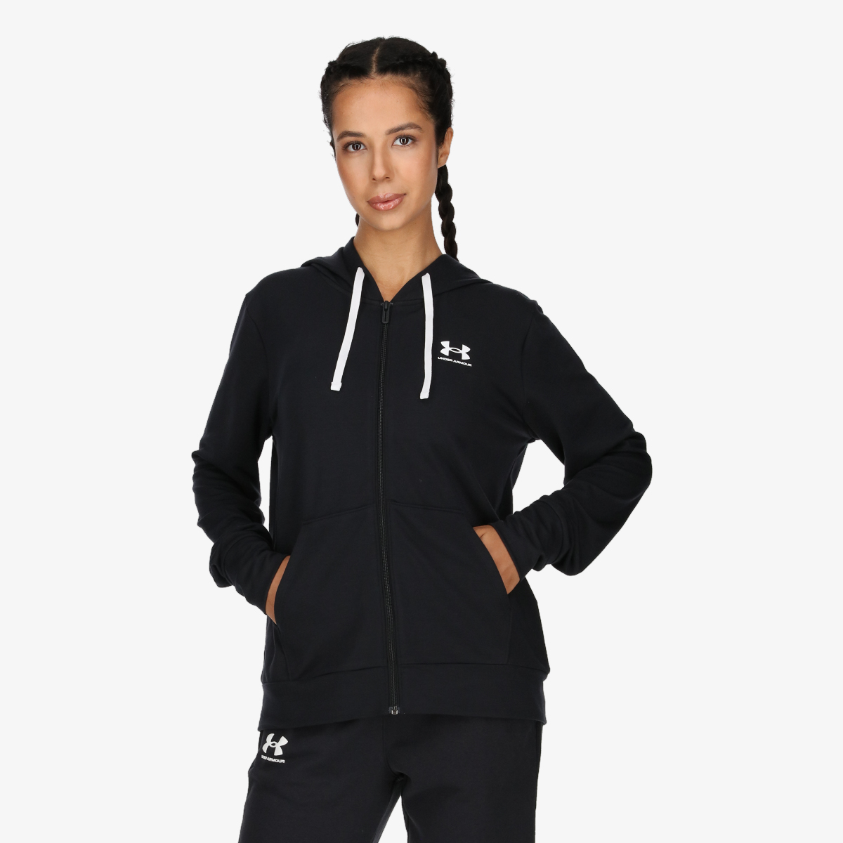 Under Armour Women's UA Rival Terry Full-Zip Hoodie | Спортни обувки, дрехи, оборудване