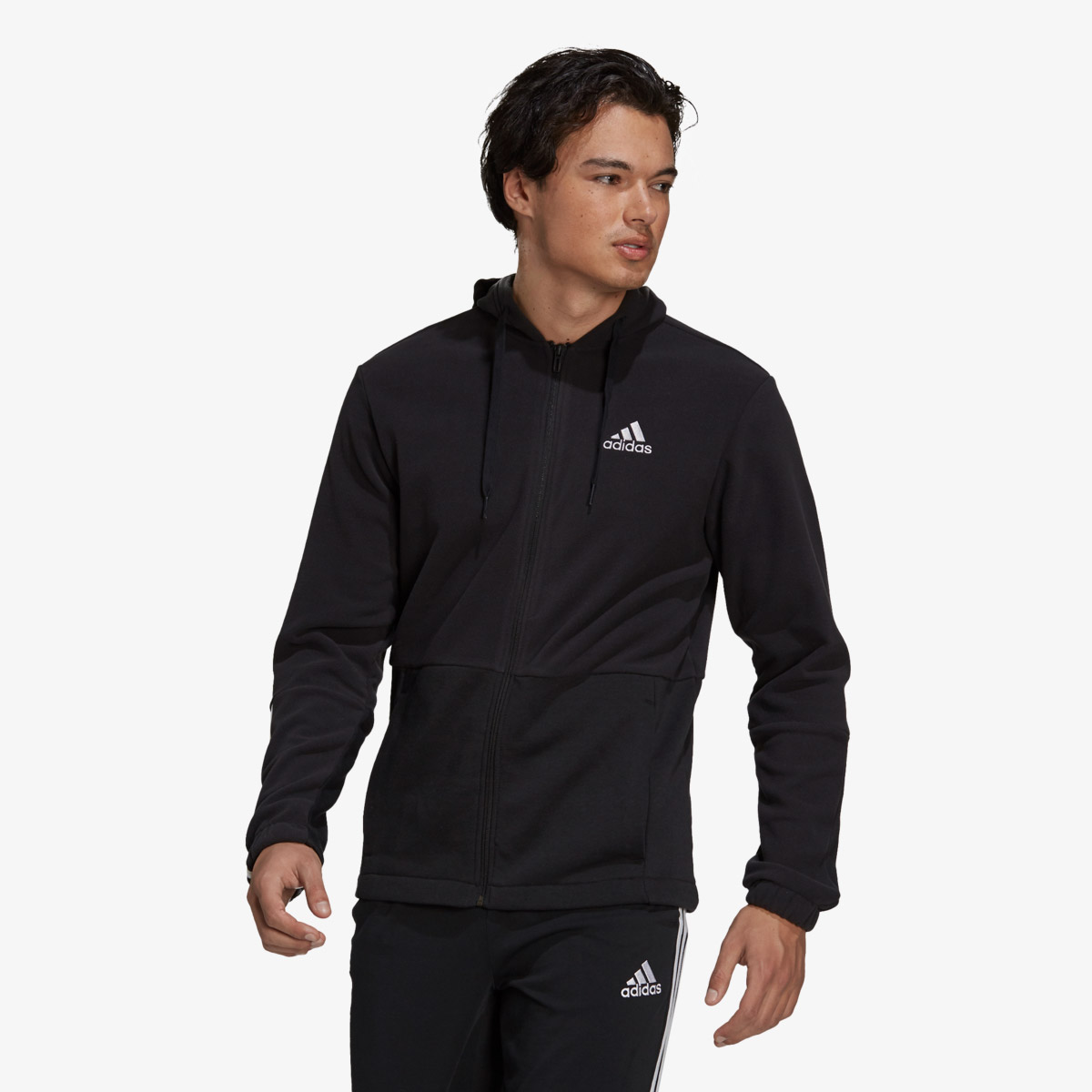 adidas ESSENTIALS POLAR FLEECE FULL ZIP | Спортни обувки, дрехи, оборудване
